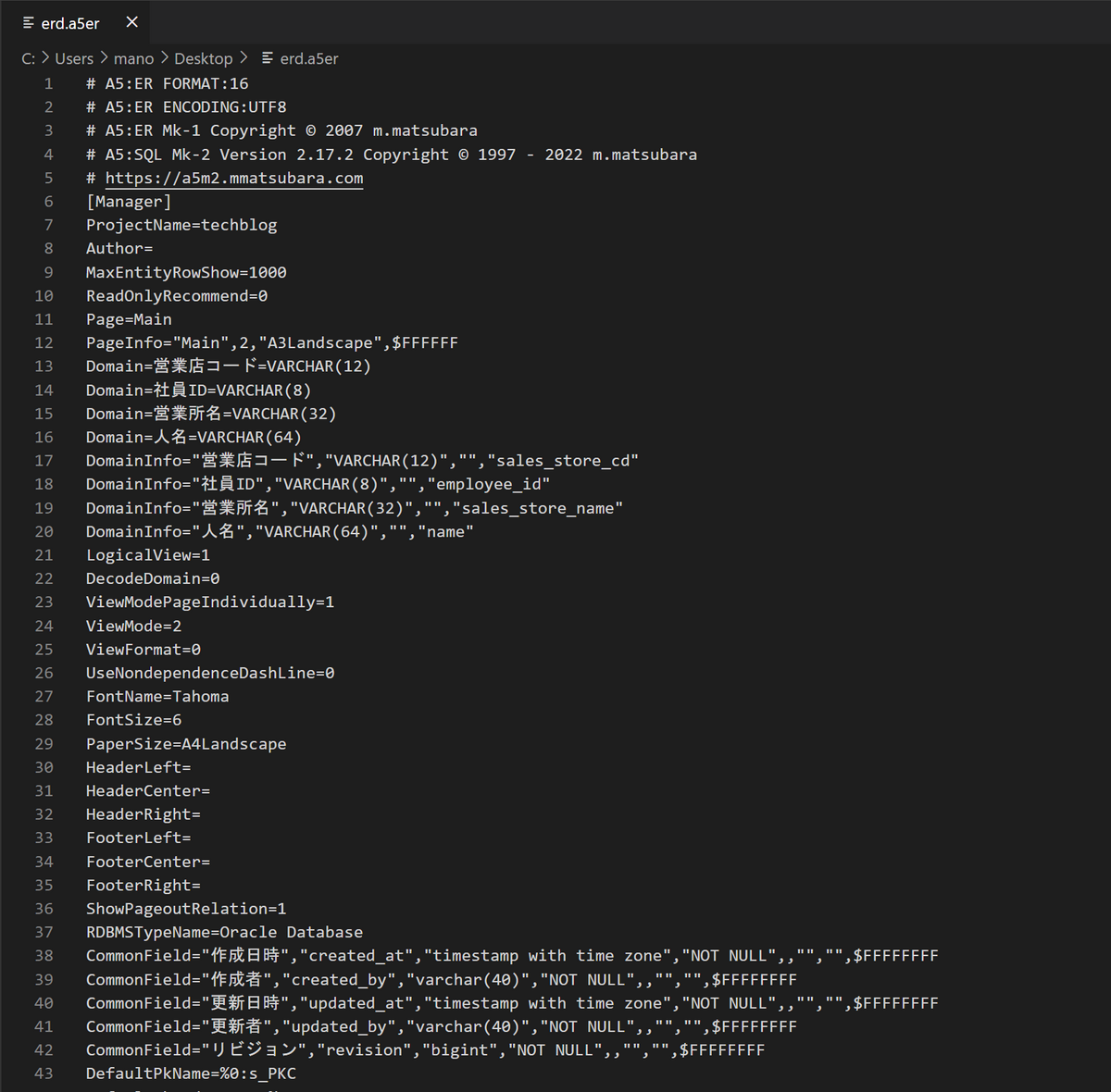 A5:SQL Mk-2 （a5m2）のデータモデリング便利機能（初心者向け） | フューチャー技術ブログ